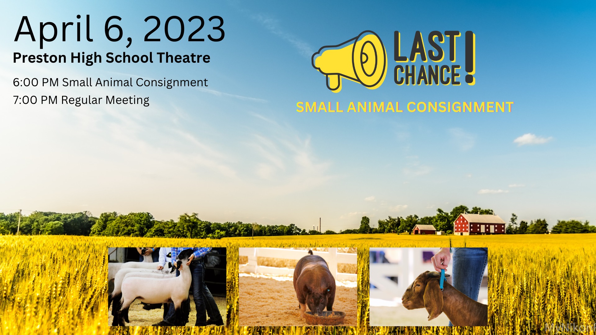 Regular Meeting & Small Animal Consignment - The Preston County ...